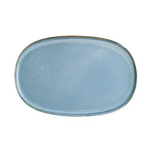 Turgla Home Sky Oval Porcelain Platter - Blue