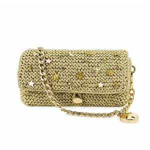 HILO DE MAR Small Handknitted Handbag With Charms -