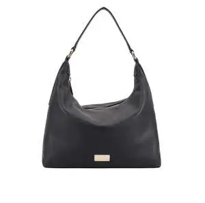 Paul Costelloe Veronica Leather Shoulder Bag - Black