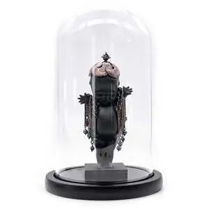 GEM KINGDOM Happy Baby Featherly Statue - White/silver