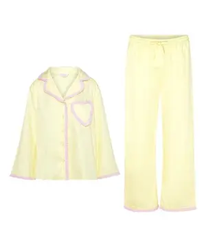 LOVE LETTERS X Dolce Granita & Baby Pink Pyjama - Yellow