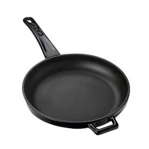 Turgla Home Cast Iron Round Cast Iron Pan Black
