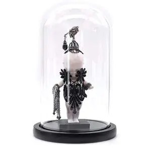 GEM KINGDOM Happy Baby Lacy Statue - White/black