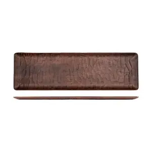 Turgla Home Turgla Composite Rectangular Composite Platter - Brown