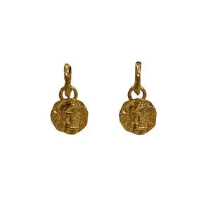 CLAIRE HILL DESIGNS F*** This Sh** Huggie Hoops - Gold