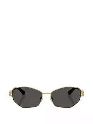 Dolce & Gabbana Dg Geometric-frame Sunglasses - Gold