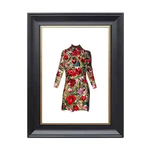 JOHANNA FLEMING Fashion Illustration Fall Aw22 Fine Art Print A4 - Brown/black/red