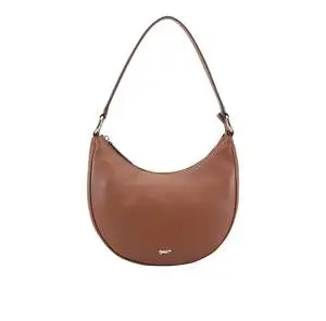 Paul Costelloe Louise Leather Hobo Bag - Brown