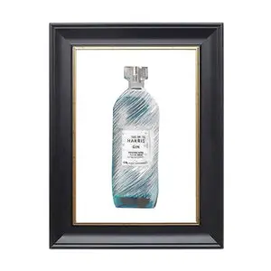 JOHANNA FLEMING Harris Gin Fine Art Print A5 - Green/black/grey