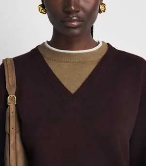 Sandro Wool-cashmere Layered Sweater - Red