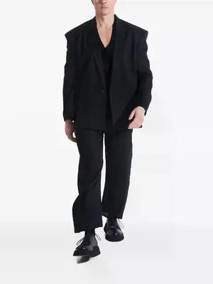 TESSITURA Oversized Structured-shoulder Blazer