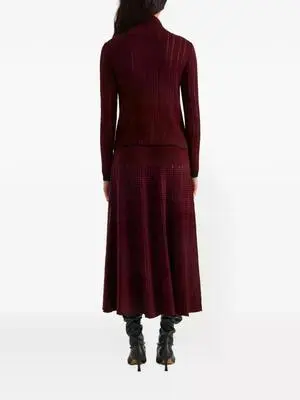 Proenza Schouler White Label Phyllis Ladder-stripe Midi Skirt