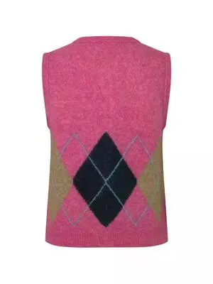 Samsøe Samsøe Sanoura Argyle-pattern Button-up Cardigan