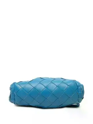 Bottega Veneta 2012-2026 Nappa Intrecciato The Extra Mini Pouch Crossbody Bag - Blue