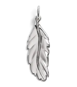 Monica Vinader Sterling Talisman Feather Pendant