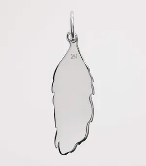 Monica Vinader Sterling Talisman Feather Pendant