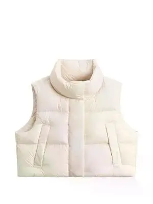 Woolrich Quilted High-neck Gilet - Neutrals