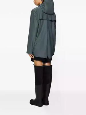 Rains Hooded Press-stud Jacket