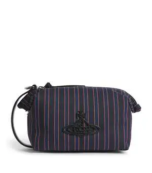 VIVIENNE WESTWOOD Stripe Logo Wash Bag