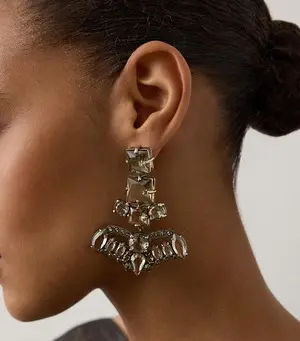 Ralph Lauren Crystal Hanging Earrings