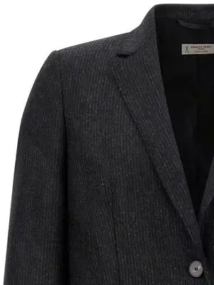 Alberto Biani America Pinstripe Wool Blazer
