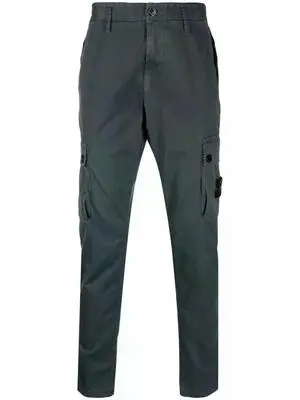 Stone Island Compass-patch Straight-leg Trousers