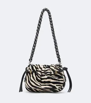 Isabel Marant Étoile Bolton Xs Calf Hair And Leather Shoulder Bag - Multicoloured