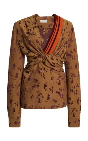 Dries Van Noten Canira Draped Top
