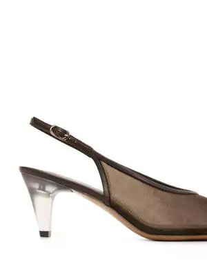 12 STOREEZ Mesh Slingback Pumps