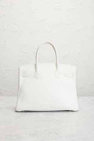 Hermès Taurillon Clemence Birkin 30 Retourne Handbag - Blanc