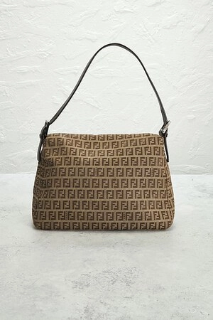 Fendi Zucchino Mama Baguette Shoulder Bag