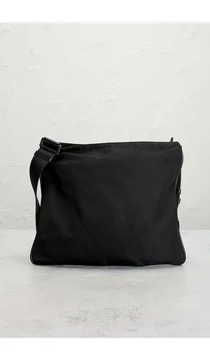 FWRD RENEW Prada Tessuto Flat Messenger Bag