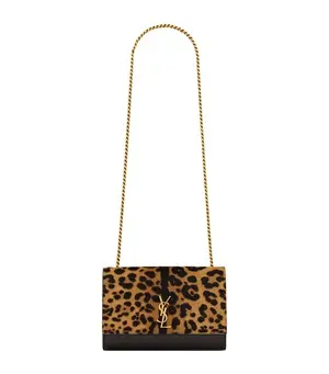 Saint Laurent Small Leopard Print Kate Cross-body Bag
