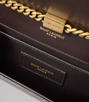 Saint Laurent Small Leopard Print Kate Cross-body Bag