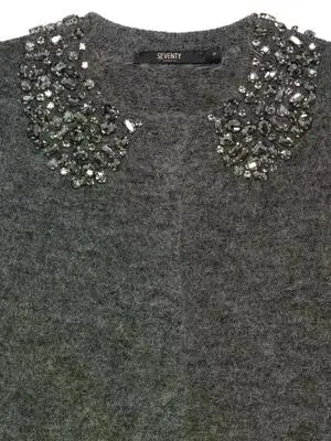 Seventy Crystal-embellished Knitted Cardigan