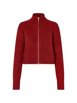 Samsøe Samsøe Zip-up Hig-neck Knitted Cardigan