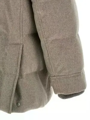 Brunello Cucinelli Membrane Wool Flannel Parka