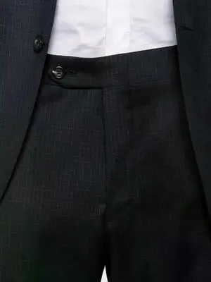 Canali Check-pattern Wool Suit