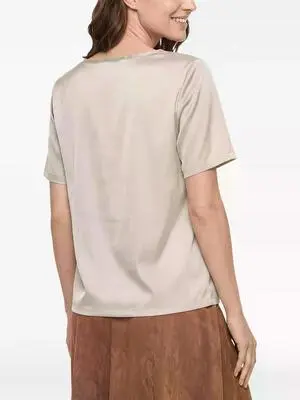 BETTY BARCLAY Satin-finish Short-sleeved Blouse