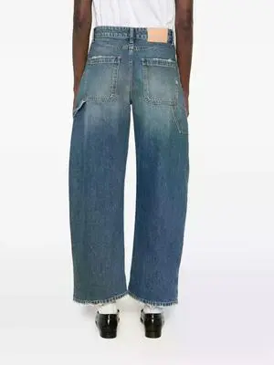 VICOLO Faded-effect Tapered Jeans