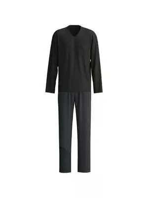 CALIDA V-neck Pocket Pajamas - Black