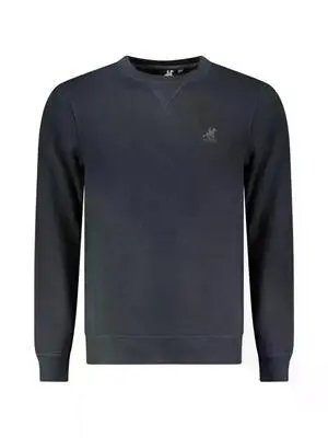 U.S. Grand Logo-embroidered Crew-neck Sweatshirt - Blue