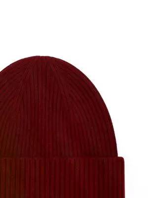 Chinti & Parker Ribbed-knit Beanie Hat - Red