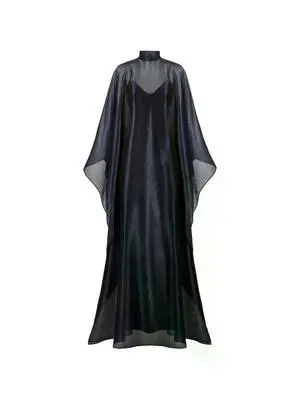 TALLER MARMO Sphinx Mock-neck Maxi Dress - Blue