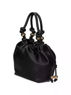 Moschino Logo-plaque Knotted Bucket Bag