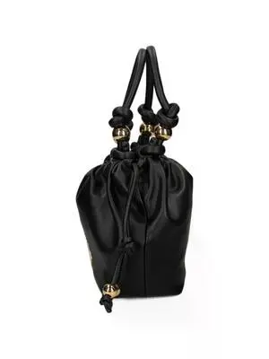 Moschino Logo-plaque Knotted Bucket Bag