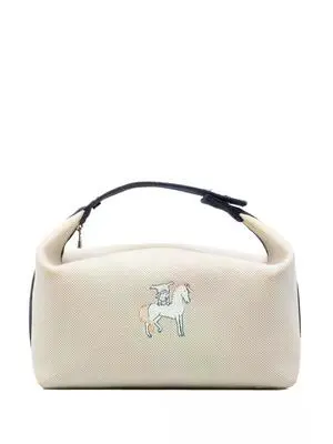 Hermès 2000-2026 Large Toile Bride A Brac Cabriole Case Vanity Bag - Neutrals