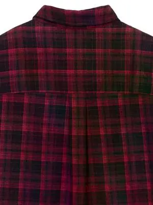 DUNST Check-pattern Button-down Flannel Shirt