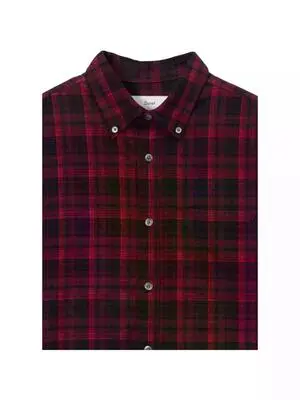 DUNST Check-pattern Button-down Flannel Shirt