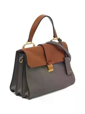 Miu Miu Pushlock Madras Leather Satchel Bag